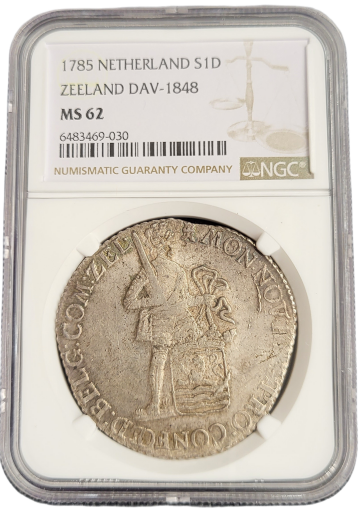 Unieke Zeeland Dukaat 1785 NGC MS62 - 101 munten