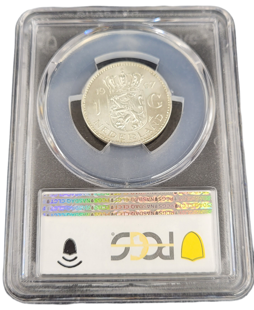 1 Gulden 1967 MS65 PCGS - Uniek aanbod | 101 munten